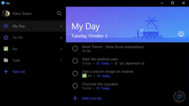 Ao - Microsoft To-Do App para Ubuntu - Diolinux