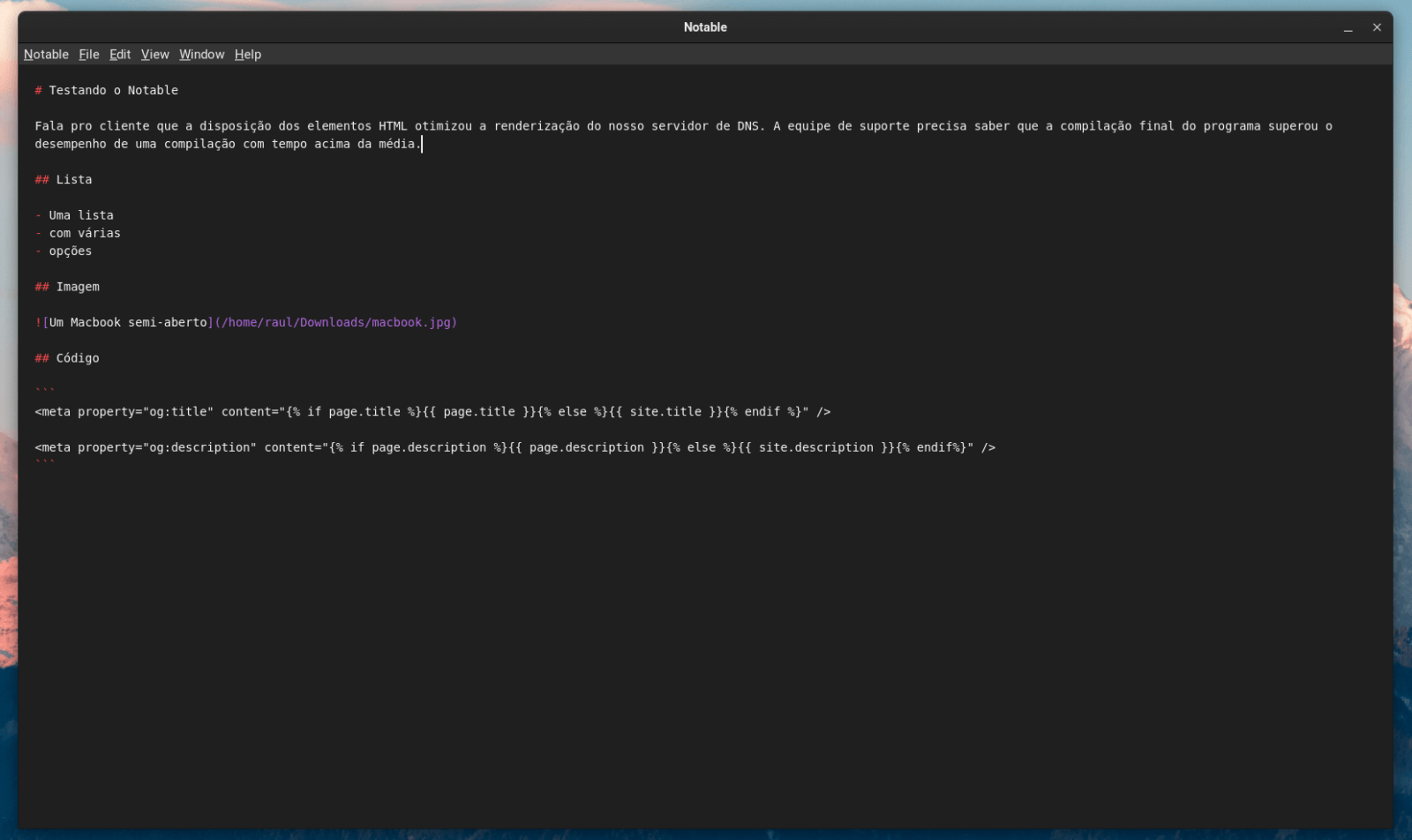 Notable: um editor de markdown rico em funcionalidades - Diolinux