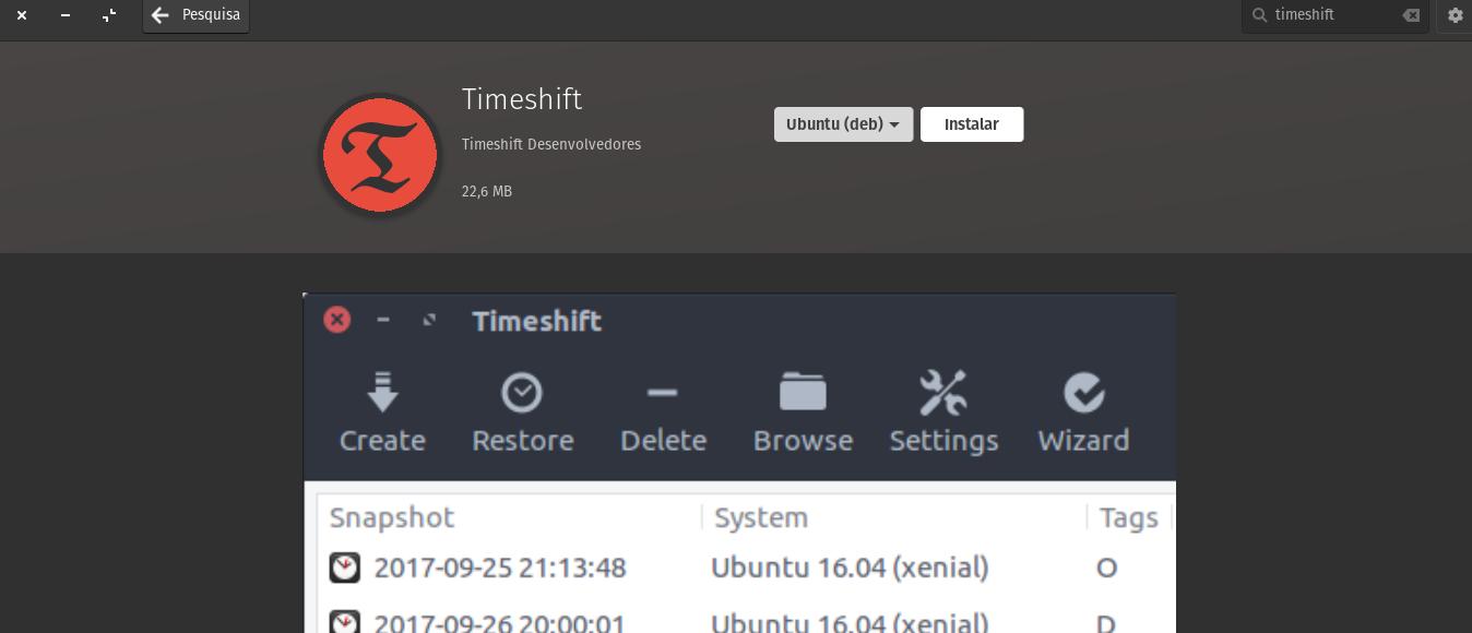 Como instalar e configurar o Timeshift - Diolinux