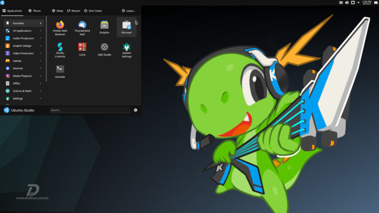 Ubuntu Studio 22.04 LTS adota KDE como ambiente padrão - Diolinux