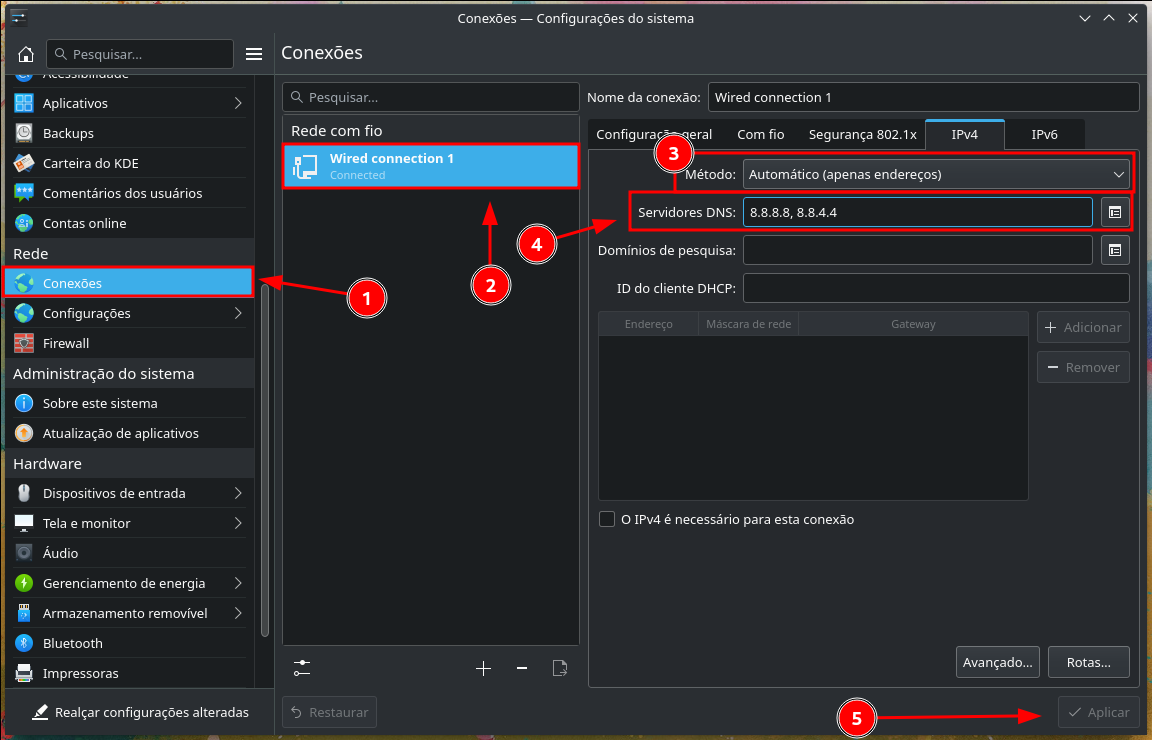 Guia completo: como utilizar o DNS do Google (IPv4 e IPv6) - Diolinux