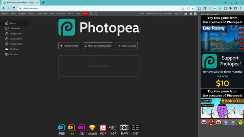 Tutorial de como usar o Photopea Online - Diolinux