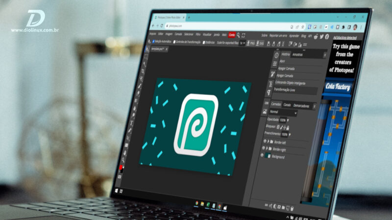 Tutorial de como usar o Photopea Online - Diolinux