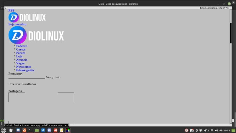 Como pesquisar no Google e navegar na internet pelo terminal no Linux