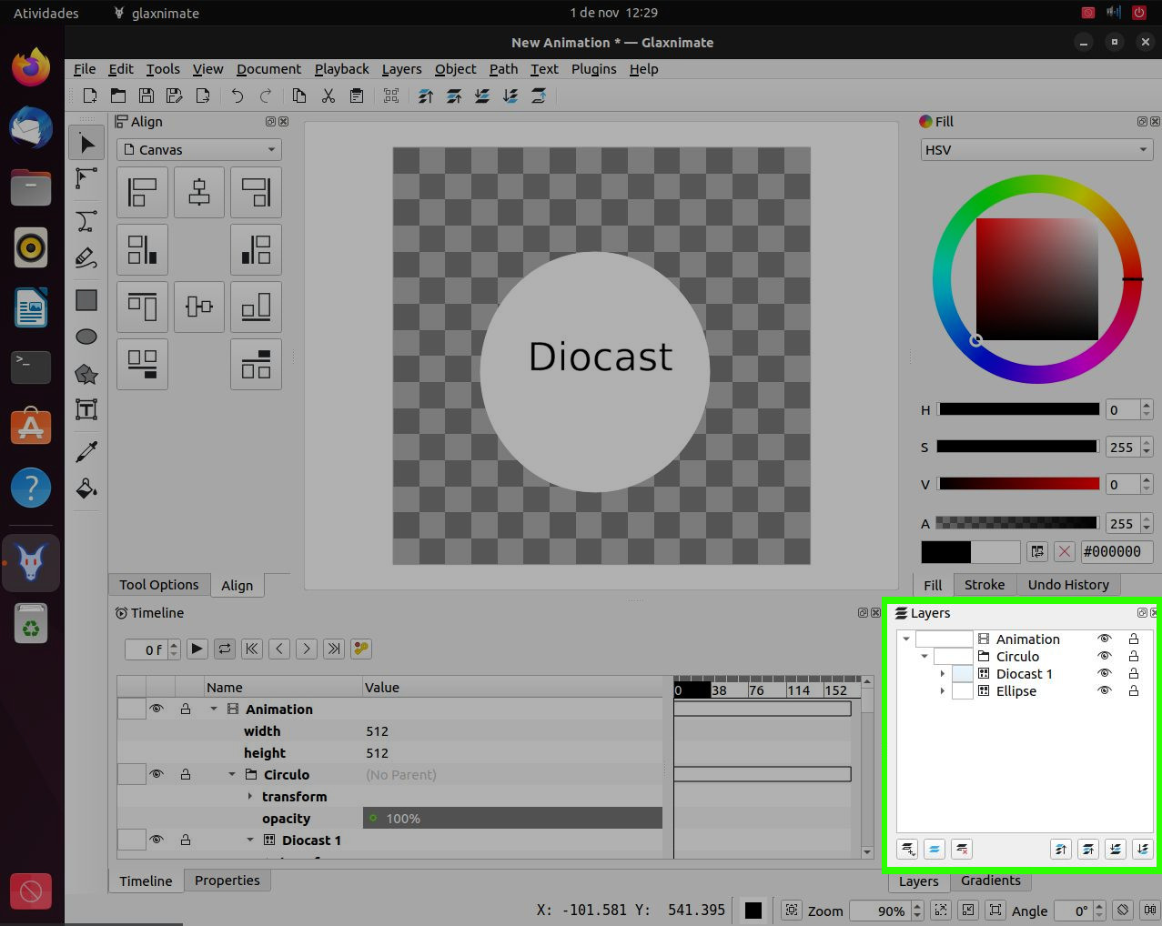 Glaxnimate programa de animação de gráficos vetoriais simples e rápido ...