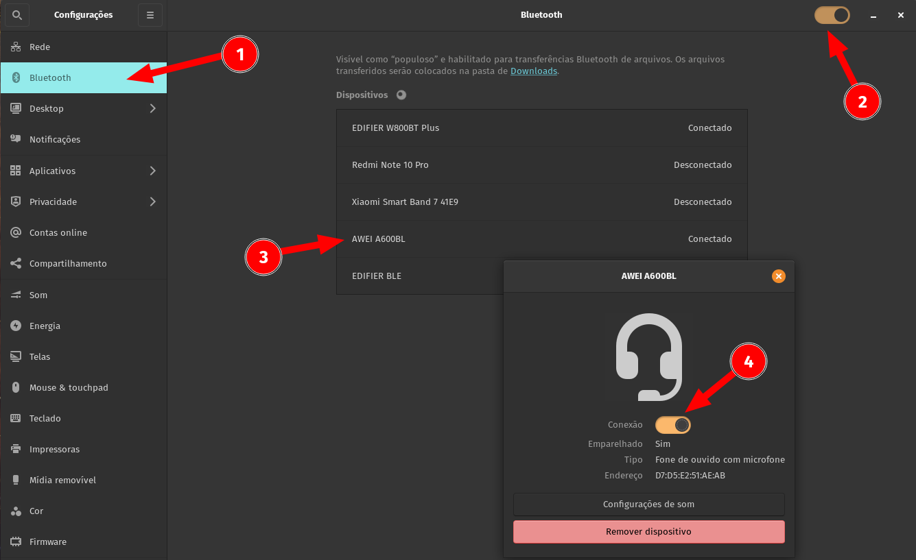 Como configurar o bluetooth no Linux - Diolinux