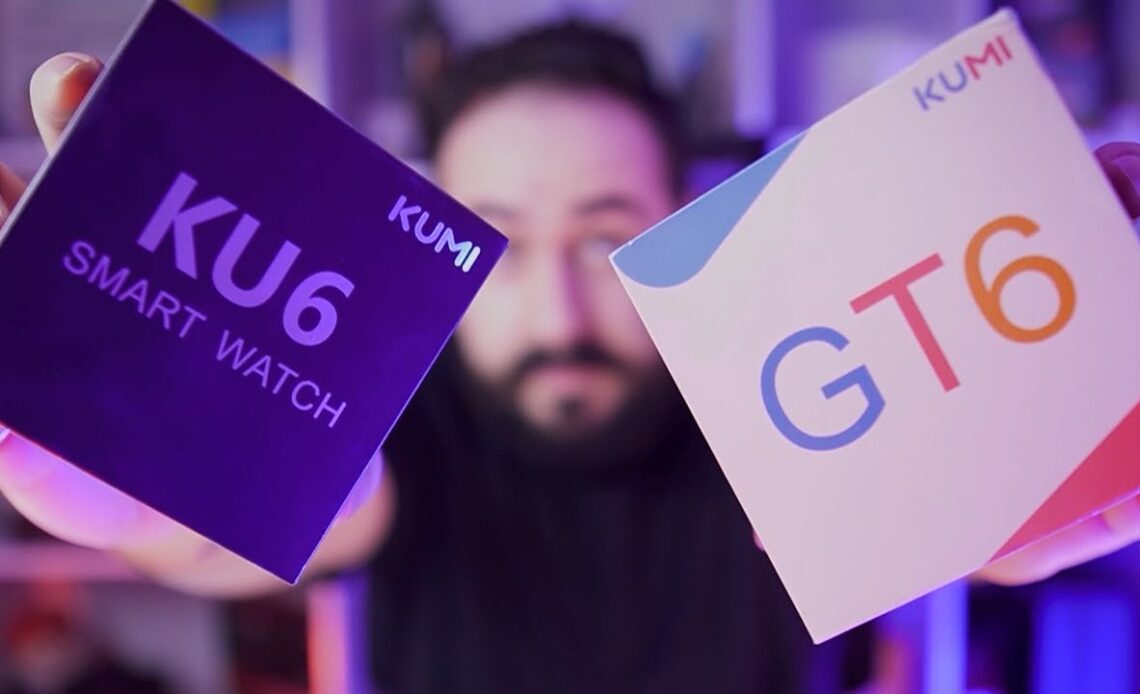 Kumi KU6 e GT6: comparamos os smartwatches baratos e bonitos