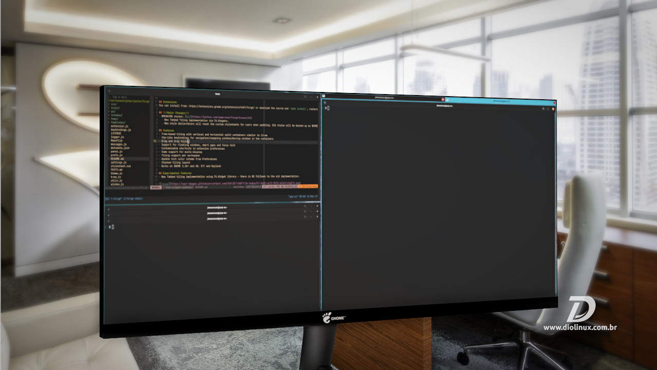 Forge, o melhor tiling window manager para GNOME? - Diolinux Forge, o melhor tiling window manager para GNOME? - Diolinux