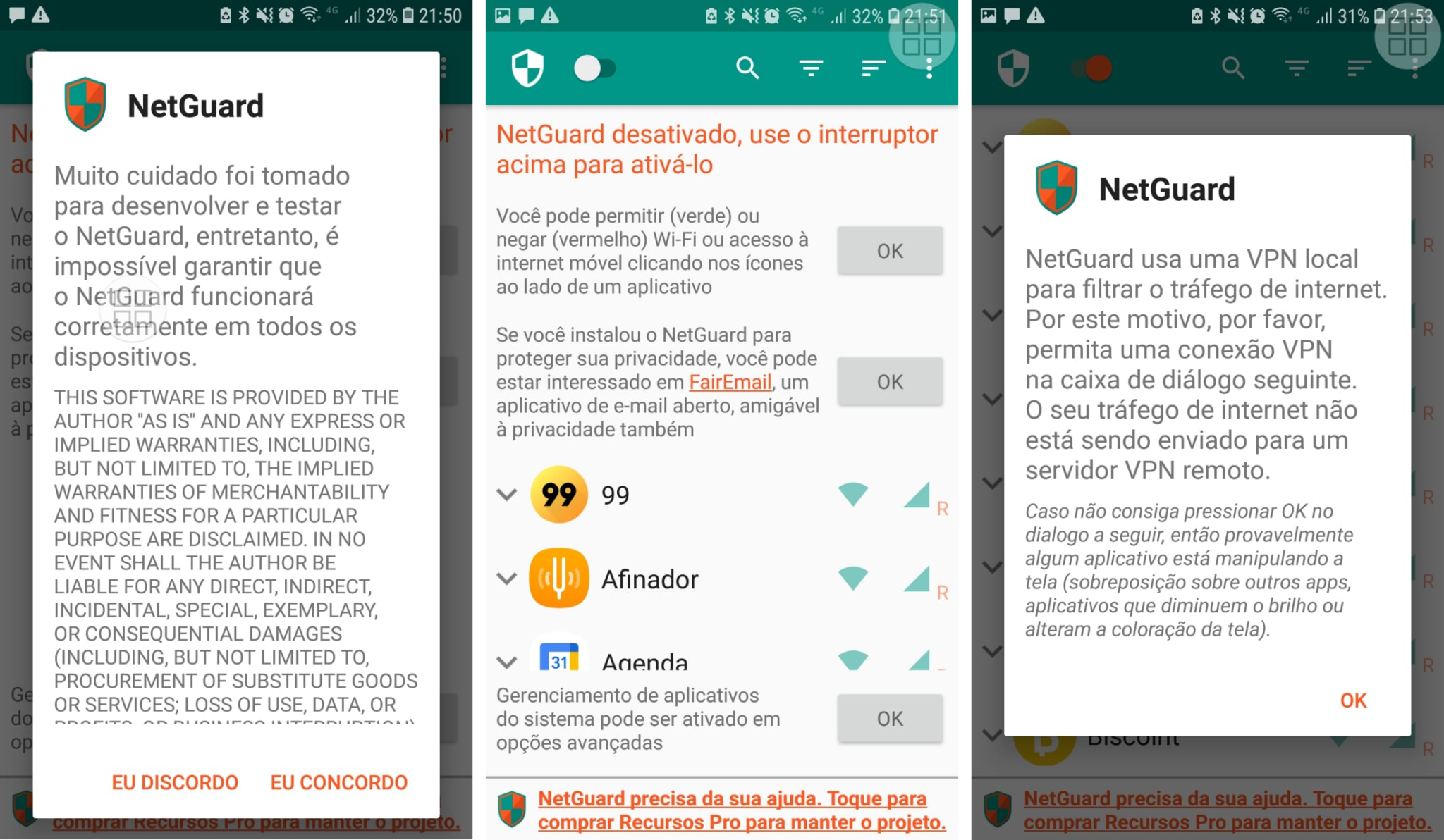 Bloqueie a internet de aplicativos do seu smartphone com o NetGuard
