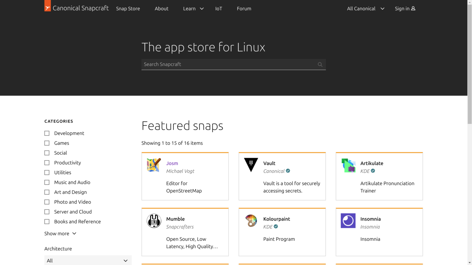 Site da Snap Store simplifica página inicial