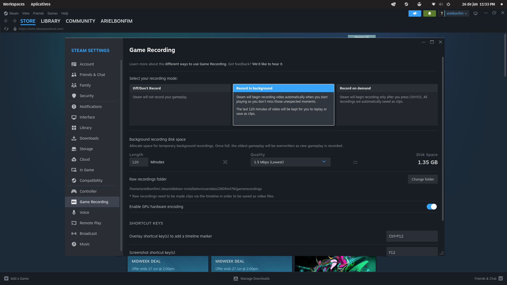 Game Recording - ferramenta para gravar vídeo pelo Steam está em Beta