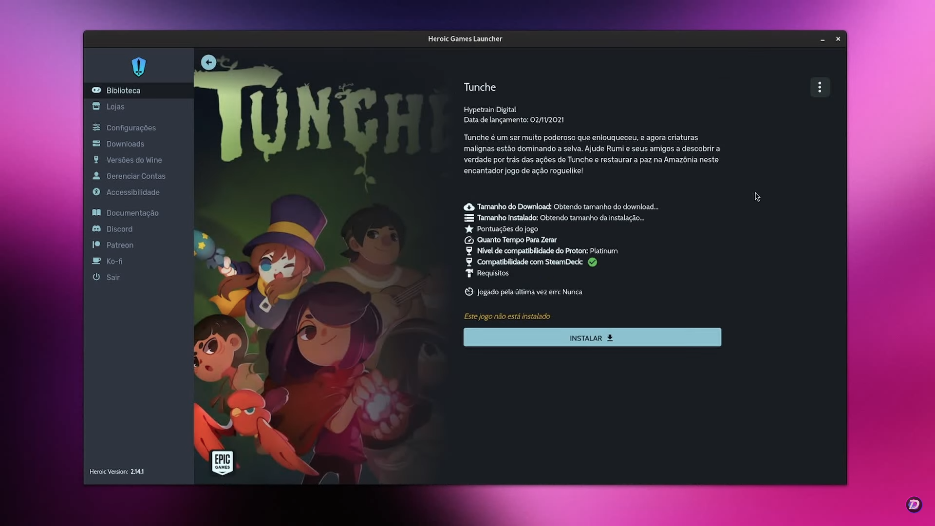 Como utilizar o Heroic Games Launcher para jogar no Linux