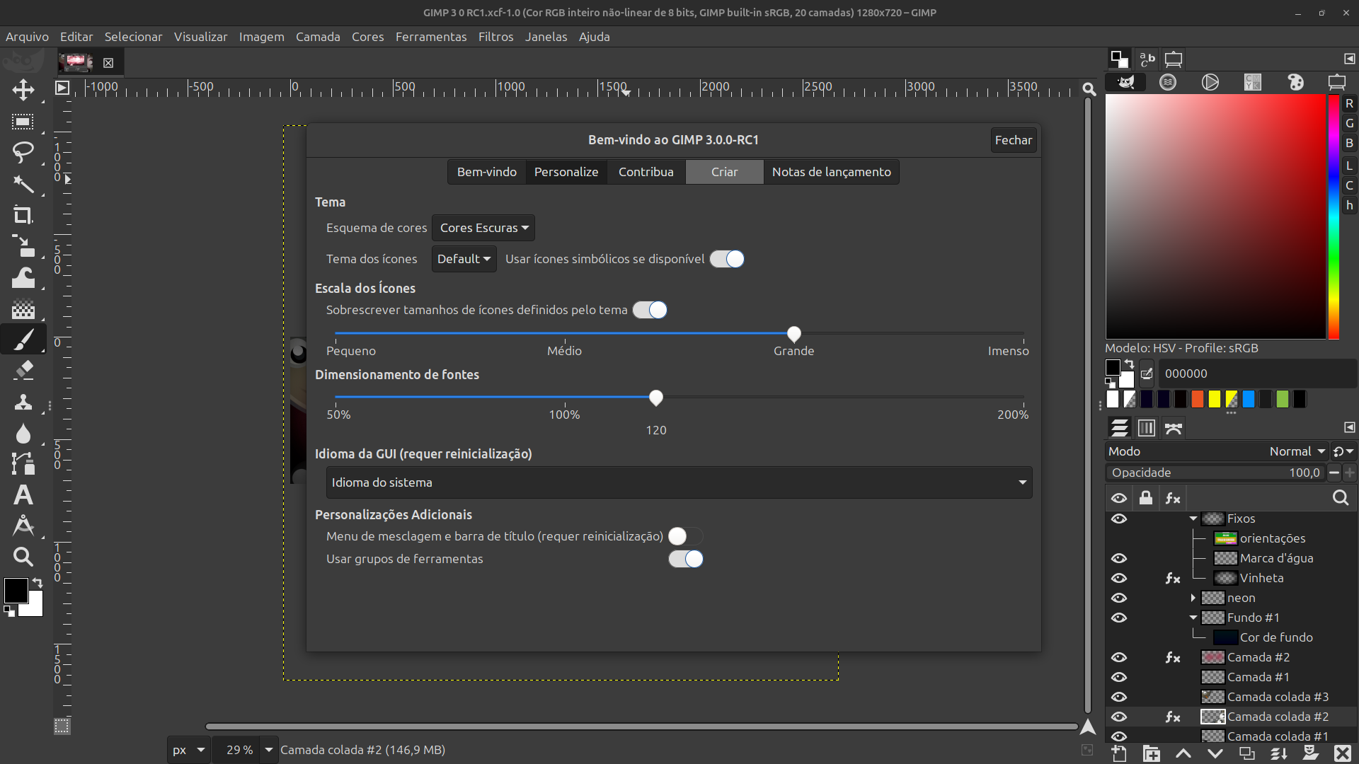 GIMP 3.0 RC1 traz edição de imagem não destrutiva e novas ferramentas