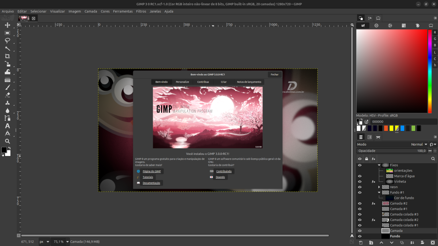 GIMP 3.0 RC1 traz edição de imagem não destrutiva e novas ferramentas